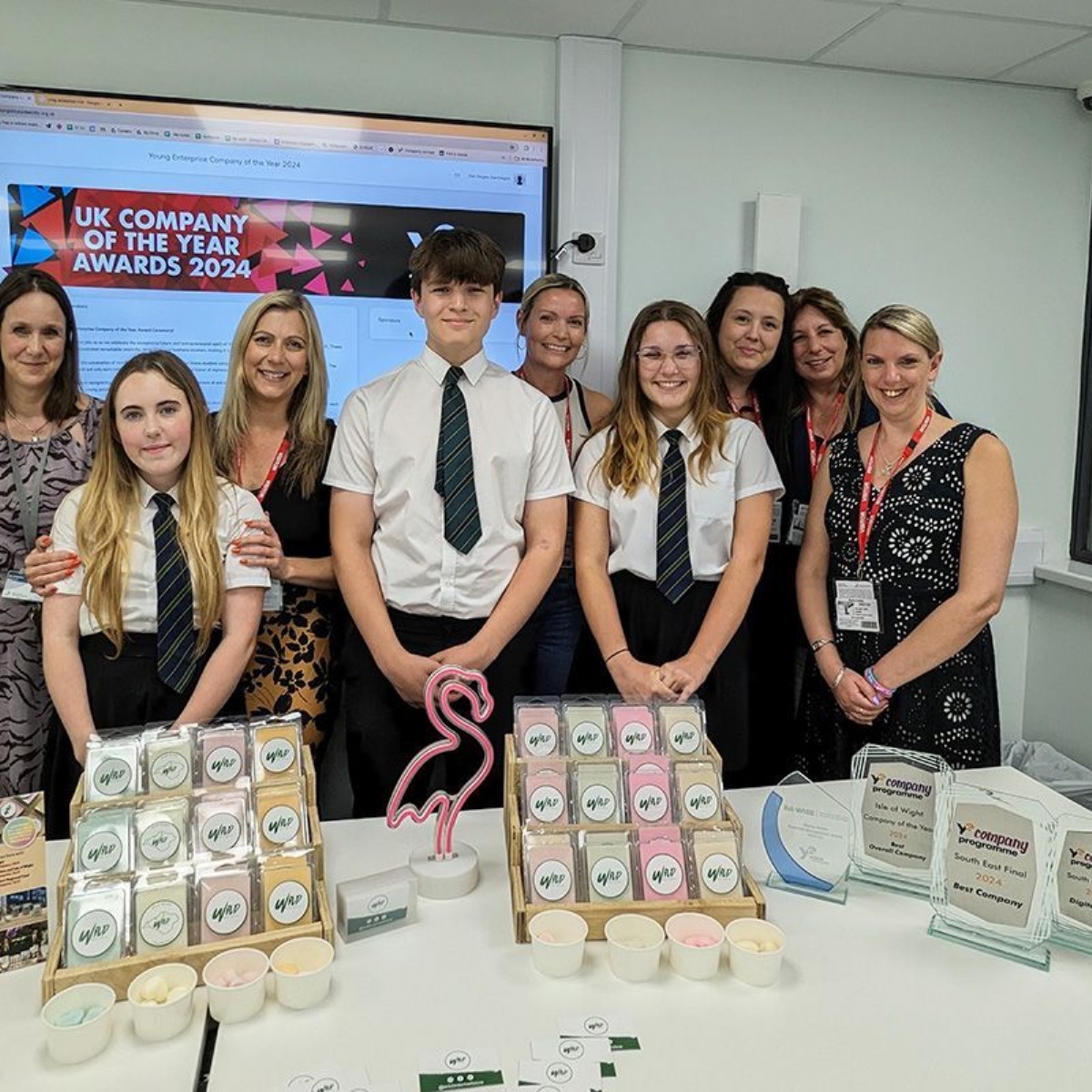 Carisbrooke College - Wild Wax Melts compete in the Company of the Year ...